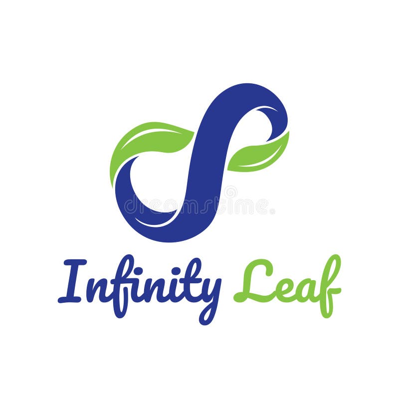 Infinity Continuous Curve Leaf Nature Business Logo Template Stock ...