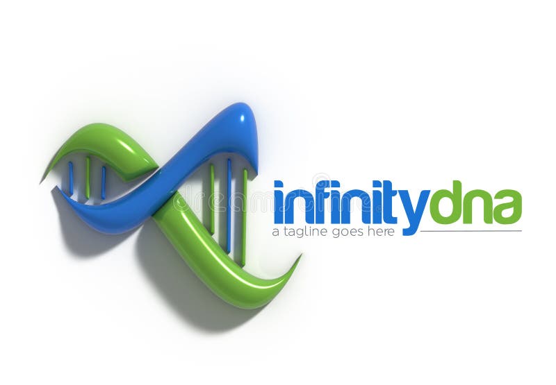 Infinity Dna Branding Identity Corporate 3D Logo Design Stock ...