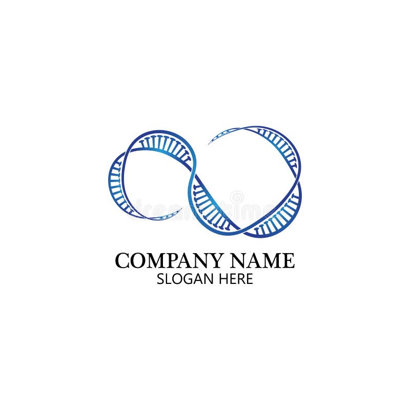 Infinity DNA Logo Icon Vector Stock Illustration - Illustration of ...