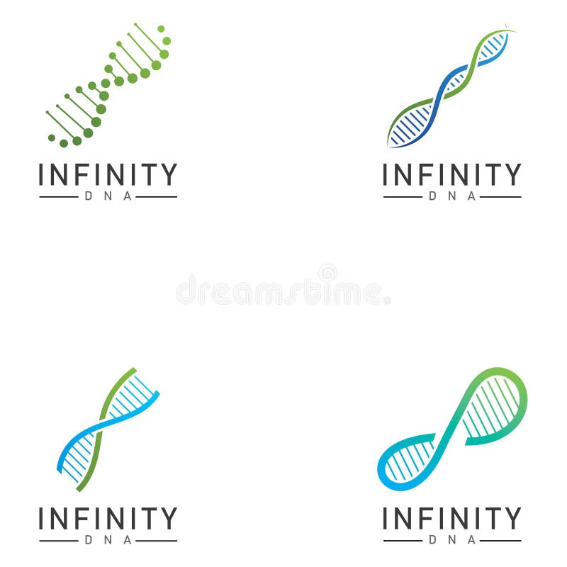 Infinity Dna Logo Icon Vector Stock Illustration - Illustration of ...