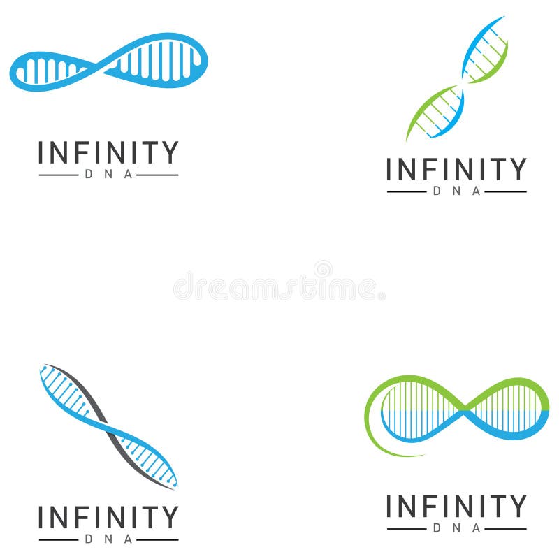 Infinity Dna Logo Icon Vector Stock Illustration - Illustration of ...