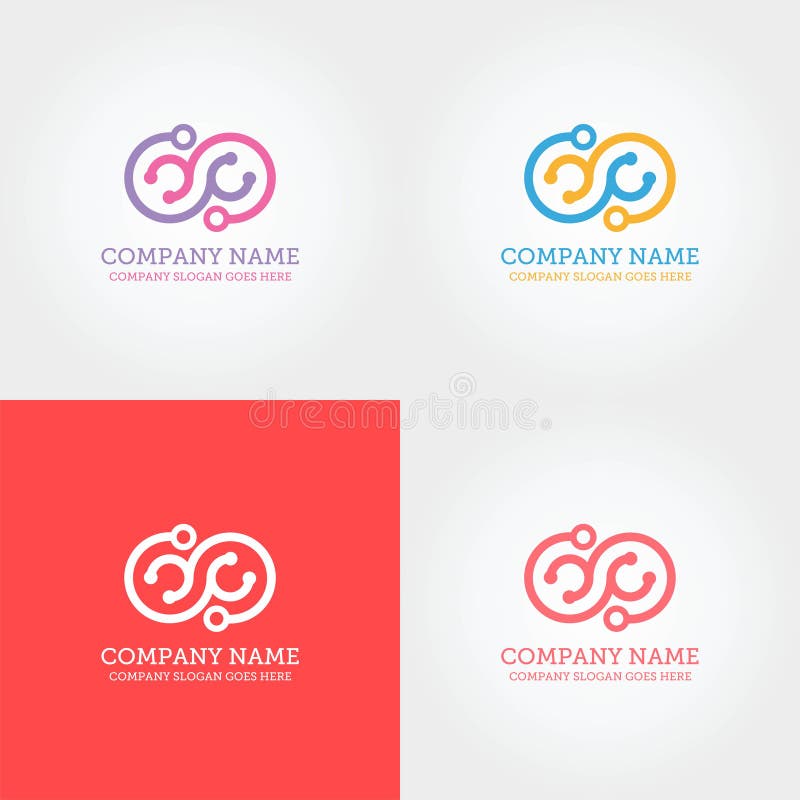 Infinity Doctor Sthetoscope Logo Icon Template Stock Illustration ...