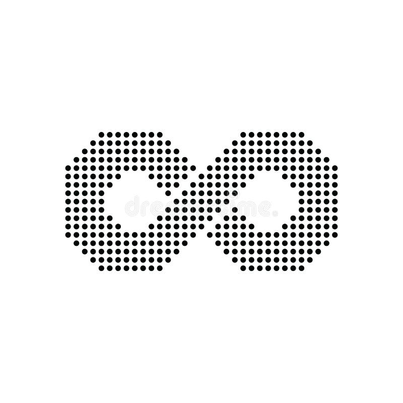 Infinity Dot Logotype Theme Stock Vector - Illustration of future ...
