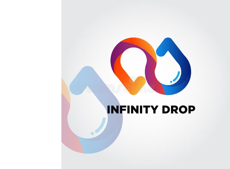 Infinity Drop Colorful Logo Vector Concept-infinity Drop Colorful Logo ...