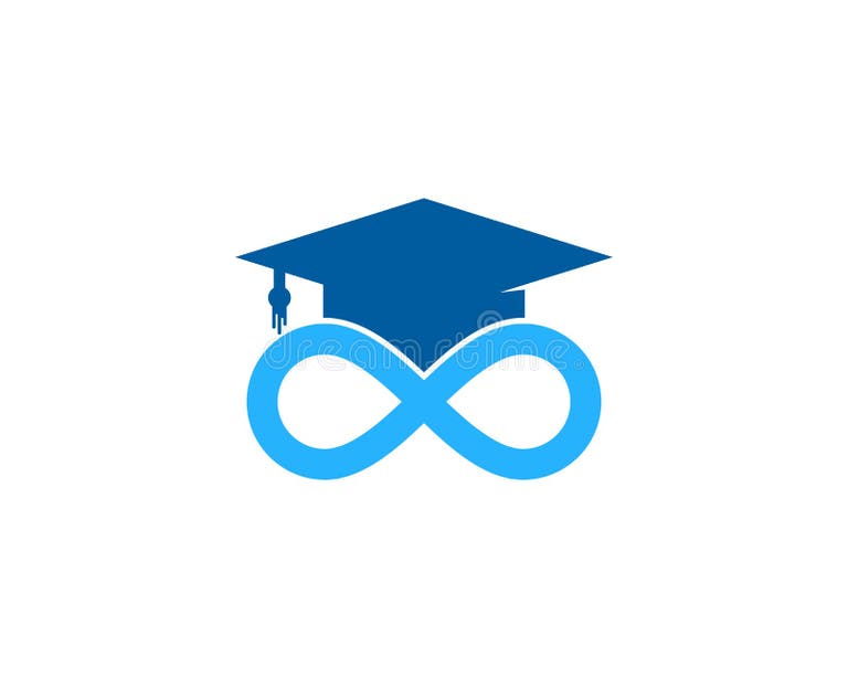 Infinity Education Icon Logo Design ELement Stock Vector - Illustration ...
