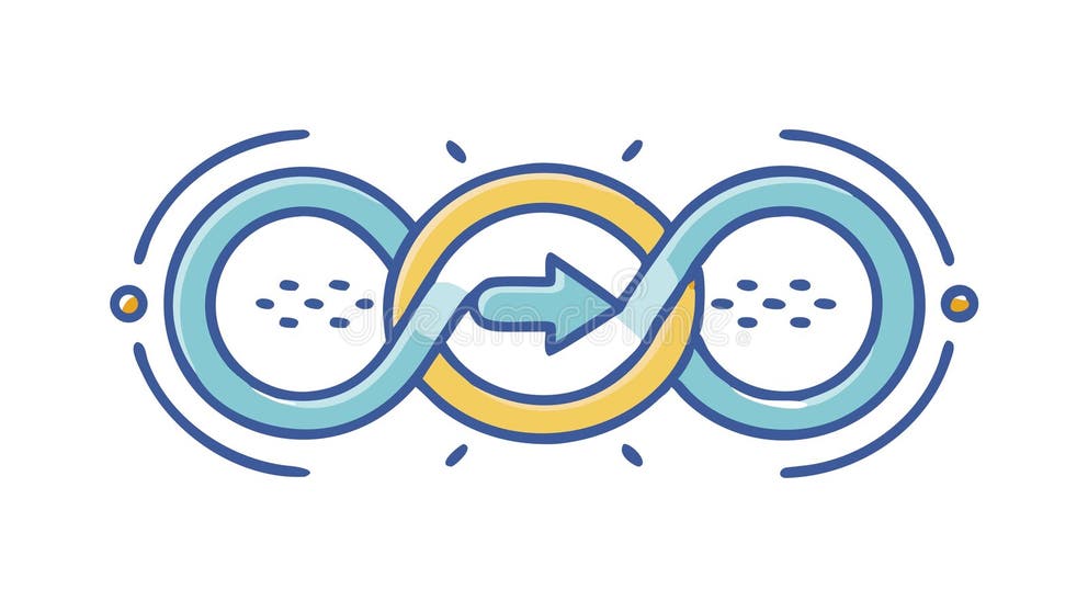Infinity Energy Loop Icon, Vector Design Generative AI Stock Vector ...
