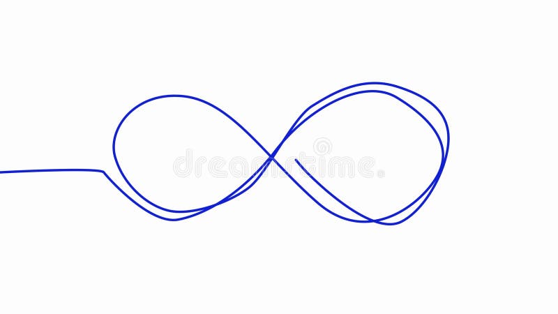 Infinity Eternity Symbol in Variations Set Design with Hand Drawn ...