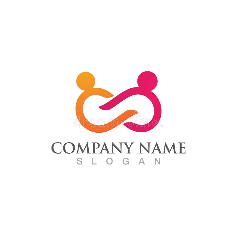 Infinity Family Care Logo and Symbol Vector Image Stock Vector ...