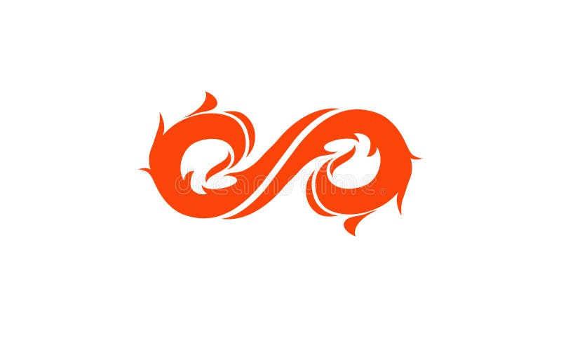 Infinity Fire Logo Symbol Vector Design Stock Vector - Illustration of ...