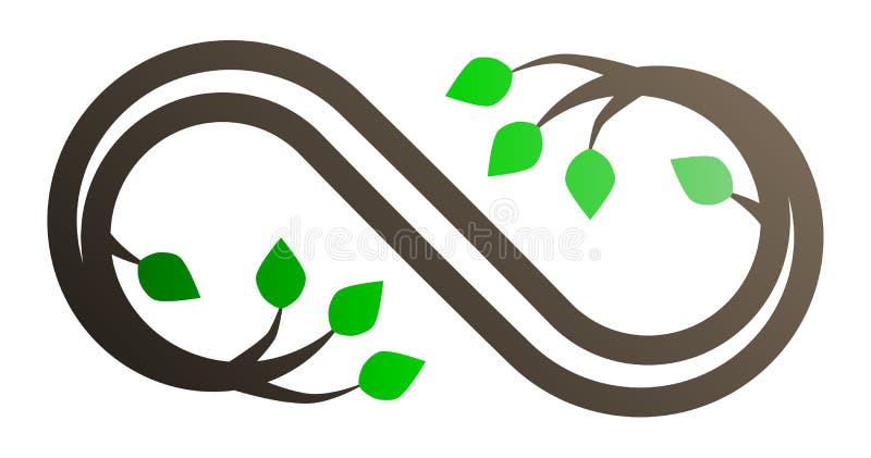 Infinity Flourish Symbol Icon - Tree Gradient Outline, Isolated ...