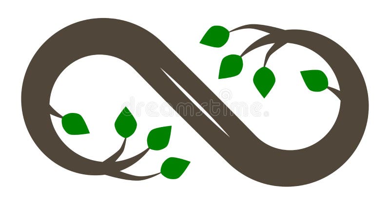 Infinity Flourish Symbol Icon - Tree, Isolated - Vector Stock Vector ...