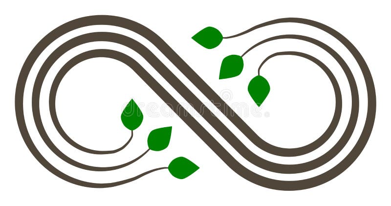 Infinity Flourish Symbol Icon - Tree, Isolated - Vector Stock Vector ...