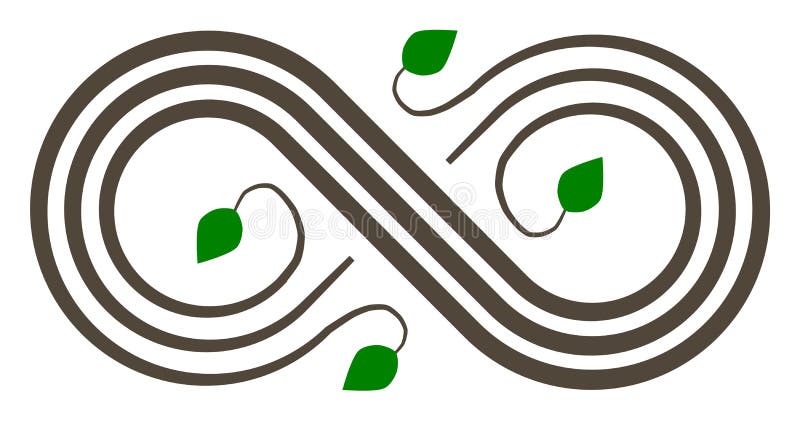 Infinity Flourish Symbol Icon - Tree, Isolated - Vector Stock Vector ...