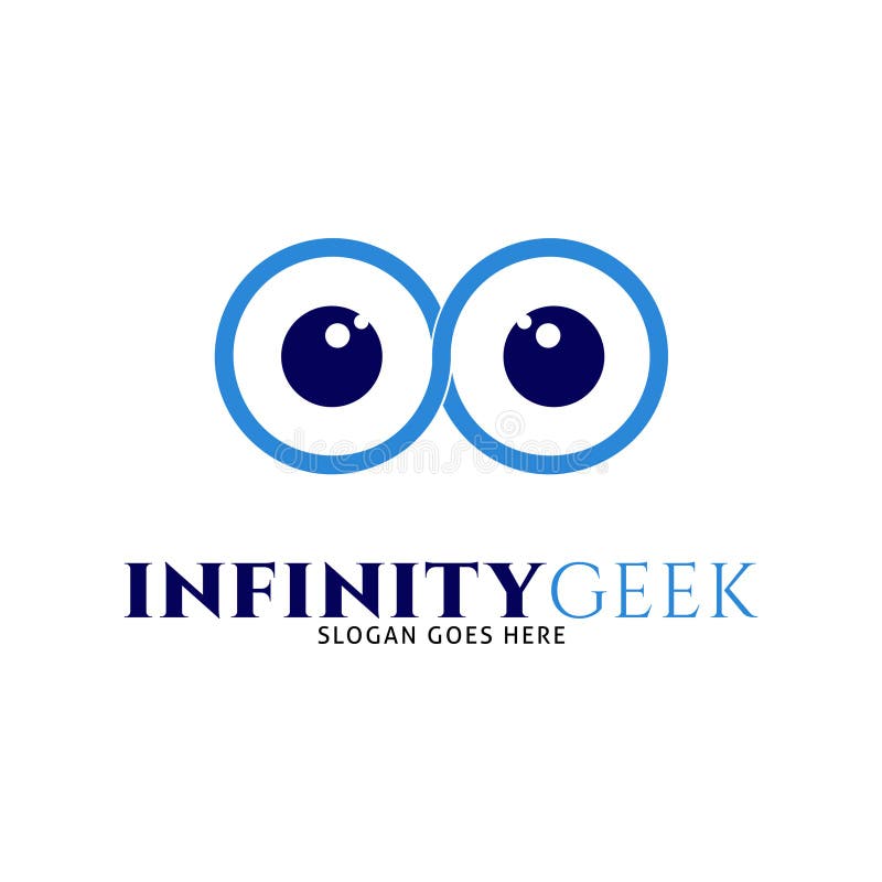 Infinity Geek Icon Vector Logo Template Illustration Design Stock ...
