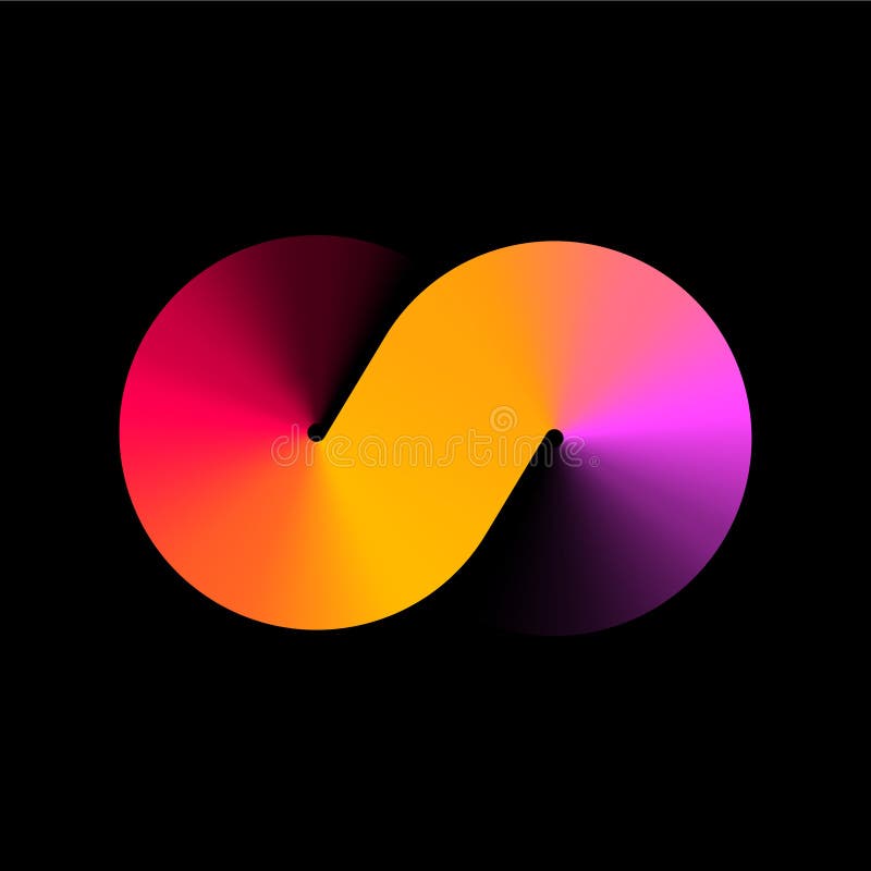 Infinity Gradient Geometric Logo Stock Vector - Illustration of design ...