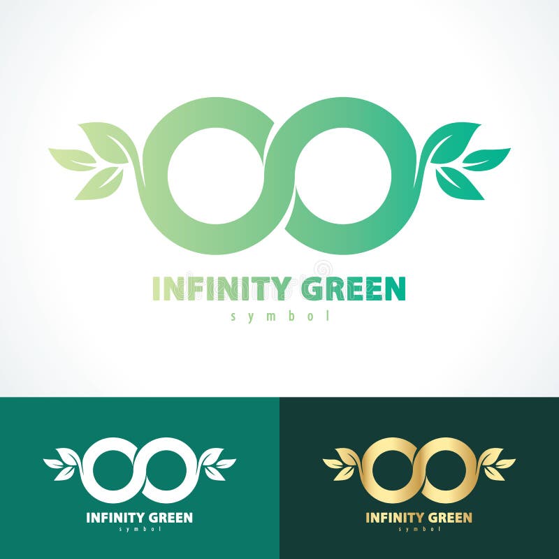 Infinity Green stock vector. Illustration of graphic - 70544491