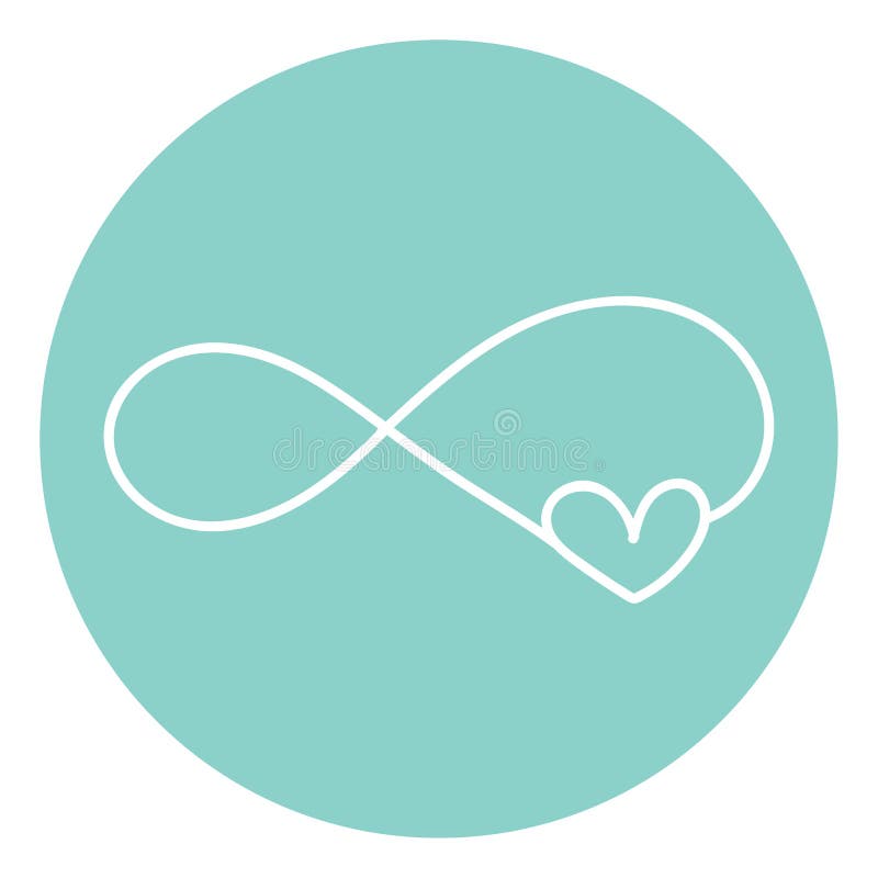 Infinity Heart Logo Symbol for Eternal Bond, Balance, Focus, Harmony ...