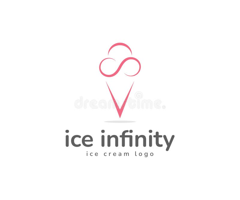 Infinity Ice Cream Logo Design Template. Ice Cream Icon Vector Stock ...