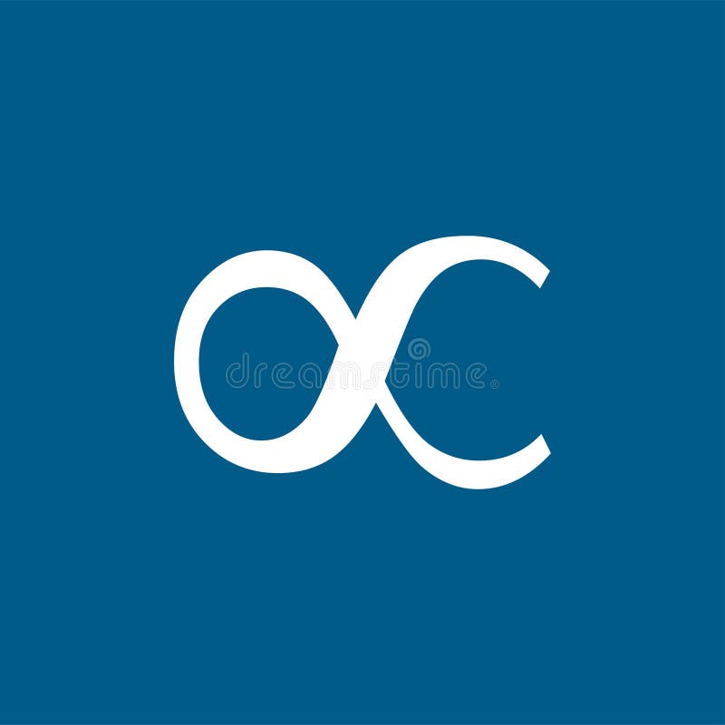 Infinity Icon on Blue Background. Blue Flat Style Vector Illustration ...