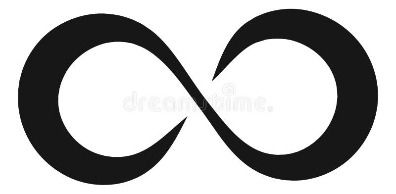 Infinity Icon. Eight Shape Silhouette Stock Vector - Illustration of ...
