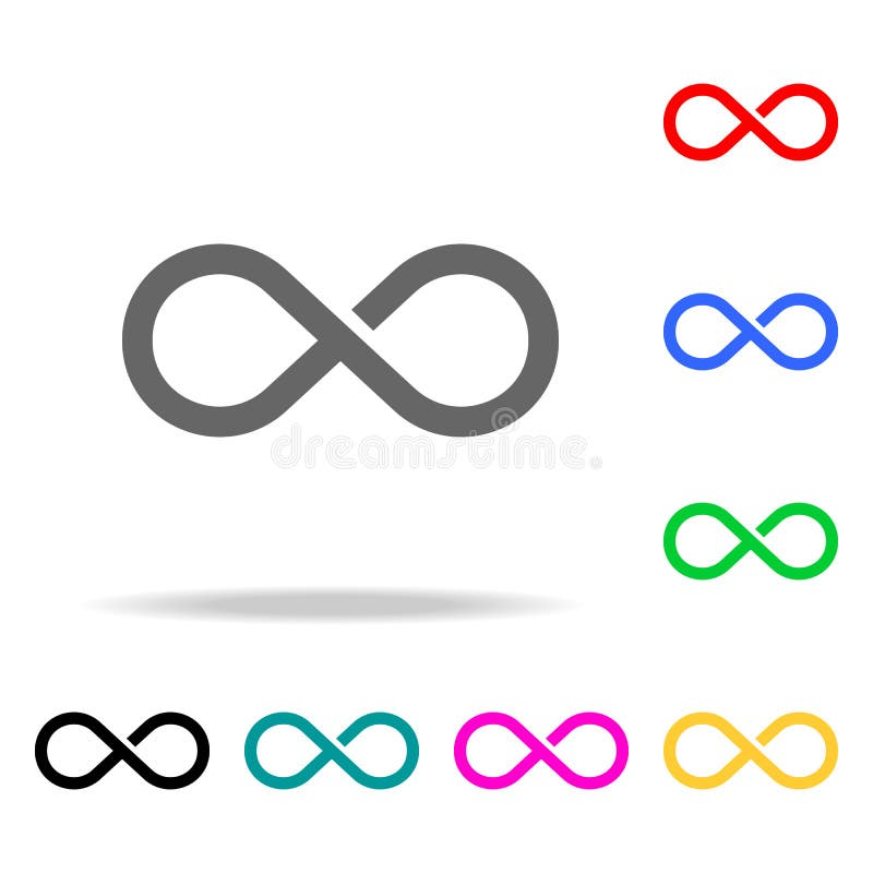 Infinity Icon. Elements in Multi Colored Icons for Mobile Concept and ...