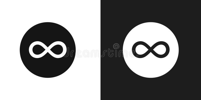 Infinity Icon Logo Set Vector Stock Vector - Illustration of editable ...