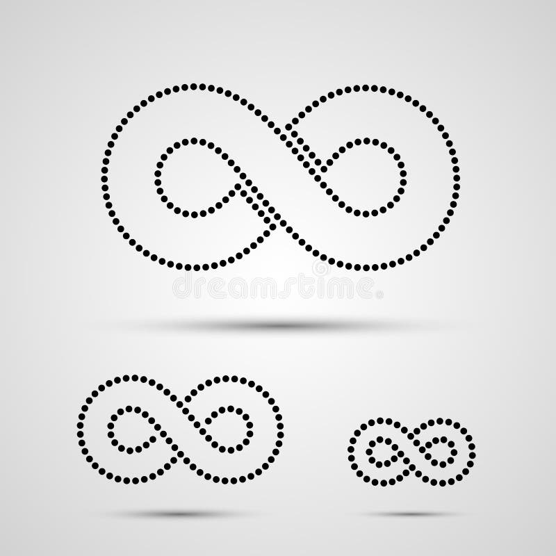 Infinity Icon Set Black, Template Design Element. Stock Vector ...
