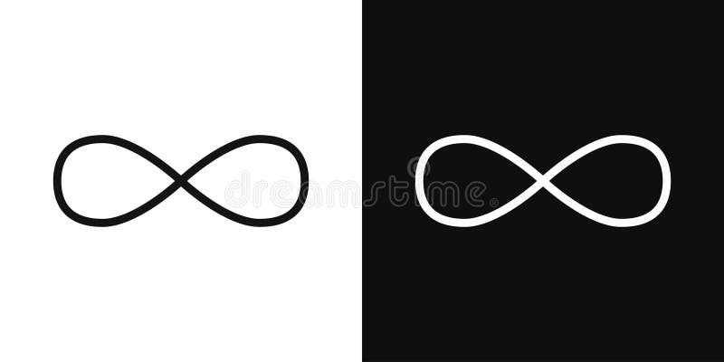 Infinity Icon Set. Forever Infinite Loop Vector Symbol. Unlimited ...