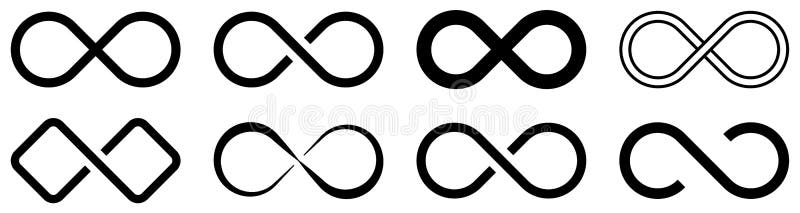 Infinity Symbol Drawing by One Line Drawing Stock Vector - Illustration ...