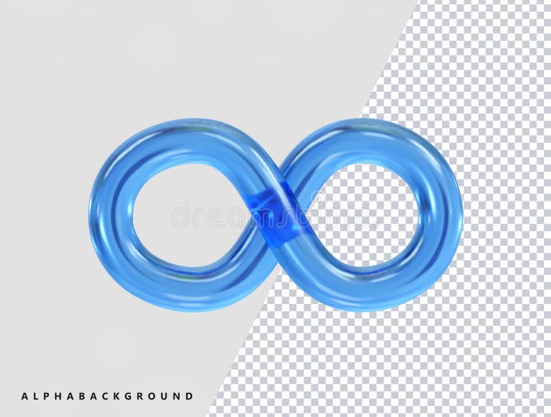 Infinity Icon Vector Illustration Element 3d Rendering Transparent Eps ...