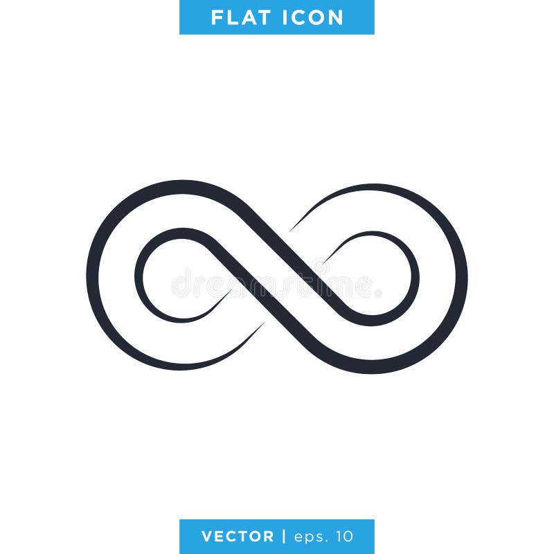 Infinity Icon Vector Logo Design Template Stock Vector - Illustration ...