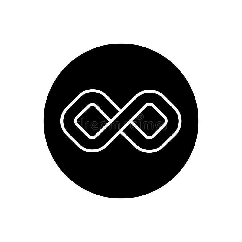 Infinity Icon Vector. Mobius Loop Shape Illustration Sign. Unlimited ...