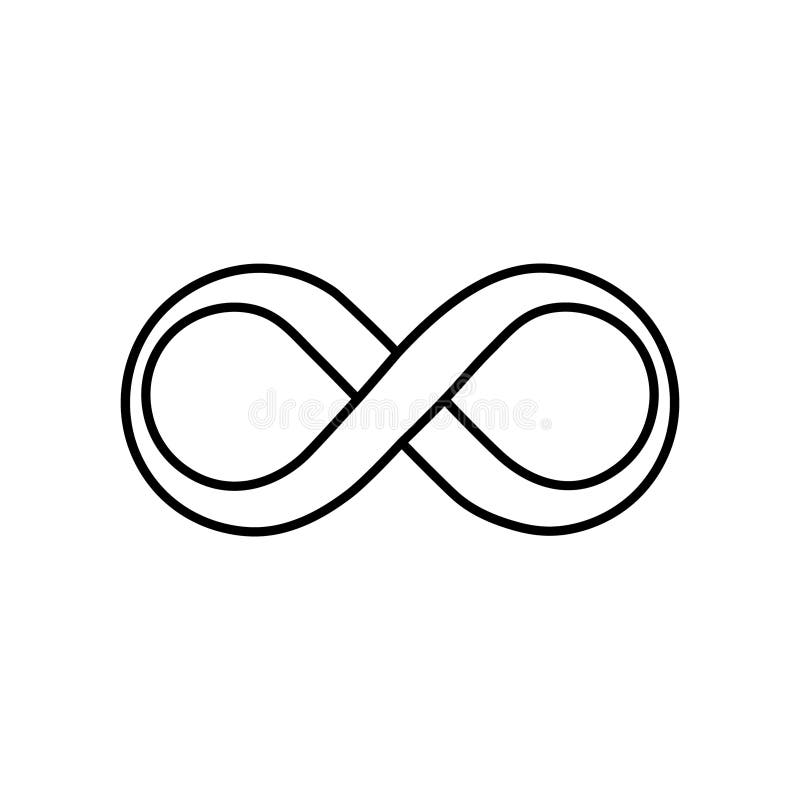 Infinity Icon Vector. Mobius Loop Shape Illustration Sign. Unlimited ...