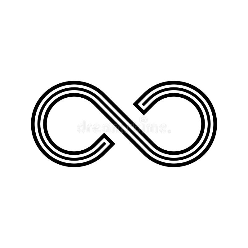 Infinity Icon Vector Set. Mobius Loop Shape Illustration Sign ... Infinity Icon Vector Set. Mobius Loop Shape Illustration Sign ...