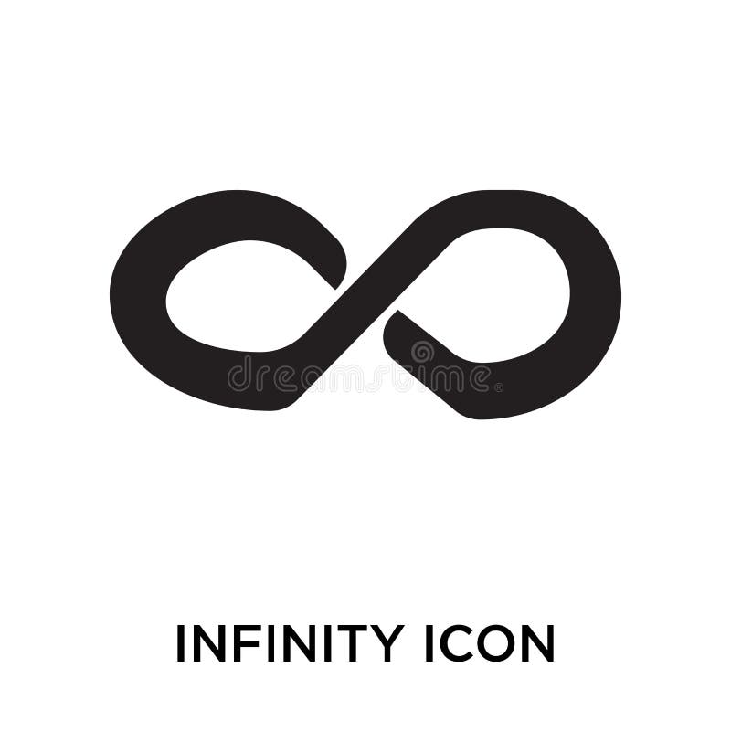Infinity Icon Vector Sign and Symbol Isolated on White Background ...
