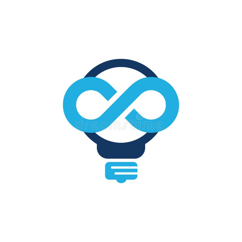 Idea Infinity Head Logo Icon Design Stock Vector - Illustration of ...