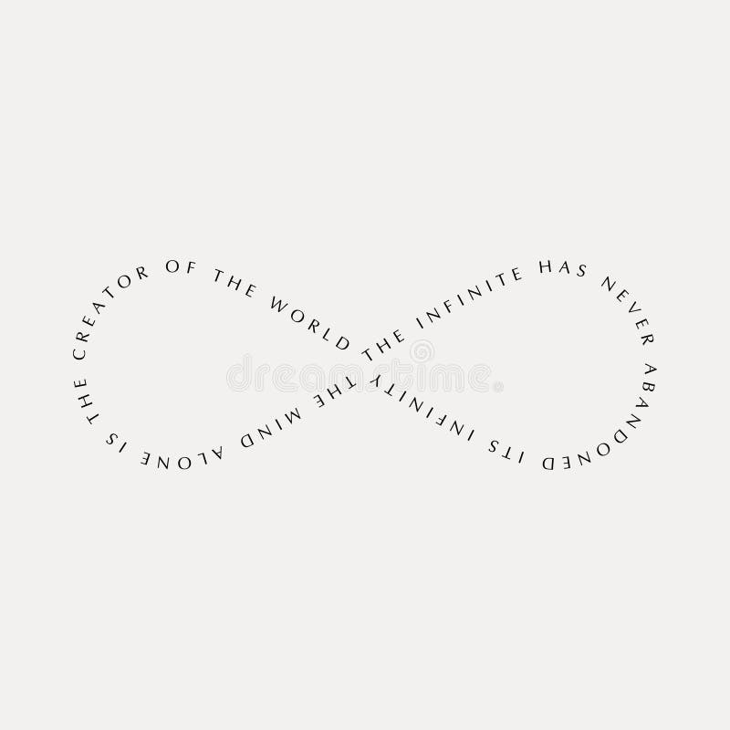 Infinity, Infinity Symbol, Text, Abstract Minimalistic Clean and Simple ...