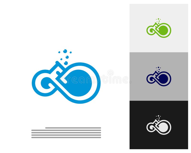 Infinity Labs Logo Vector Template, Creative Infinity Logo Design ...