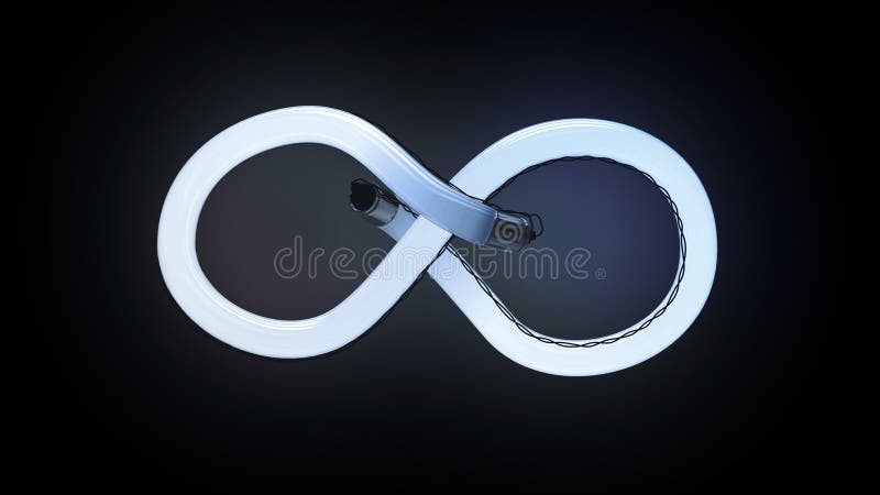 Infinity lamp stock illustration. Illustration of argon - 47540375