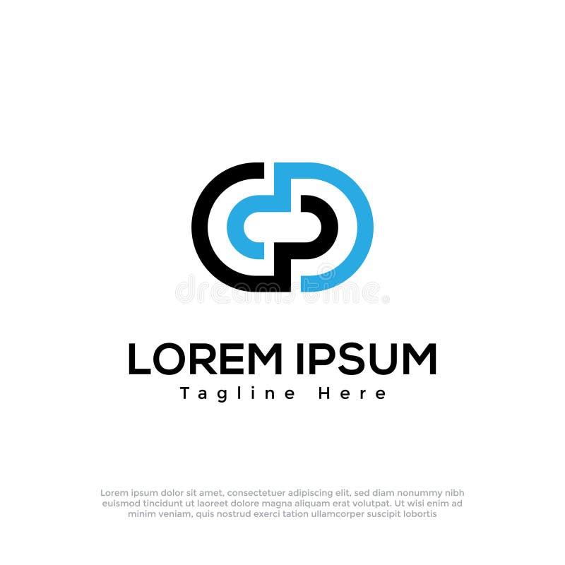 Infinity Letter D P Logo Symbol, Initial D P Logo Vector Design Stock ...