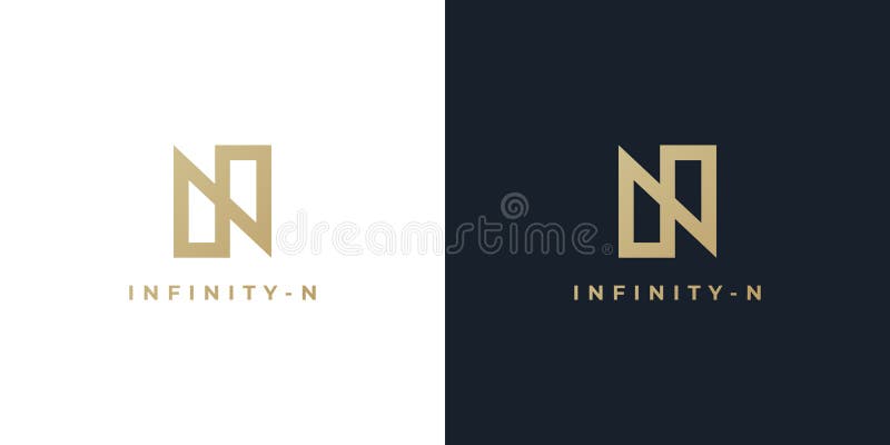 Infinity Letter N Logo Design Stock Illustration - Illustration of ...