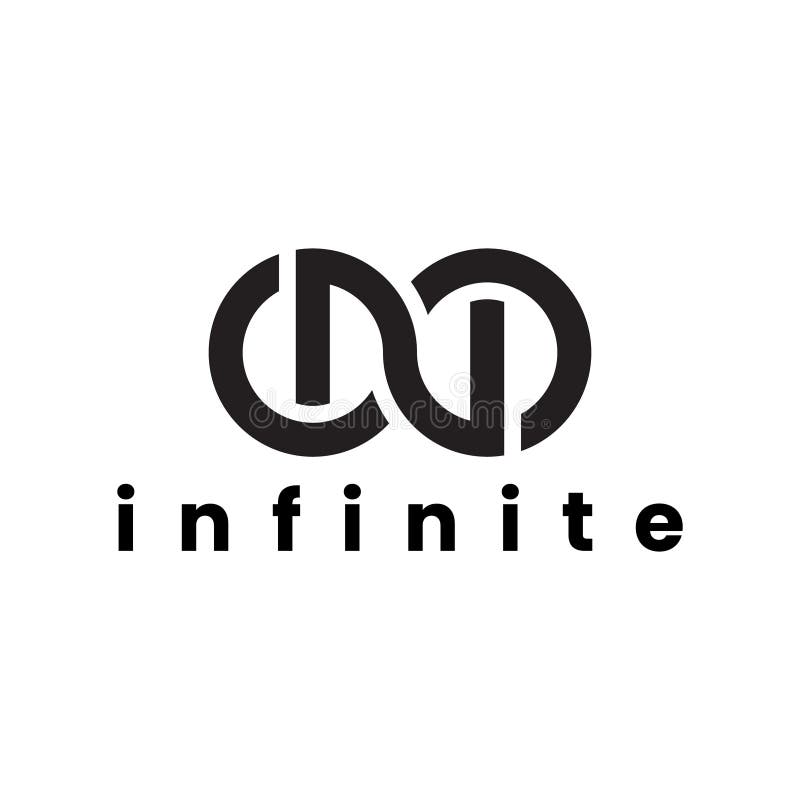 Infinity Letter N Logo Design Stock Vector - Illustration of blue ...