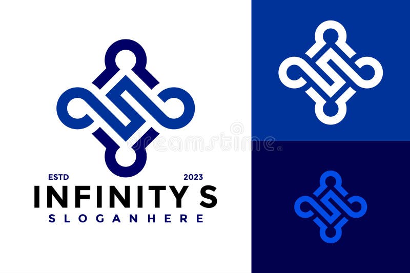 Infinity Letter S Logo Design Vector Symbol Icon Illustration Stock ...