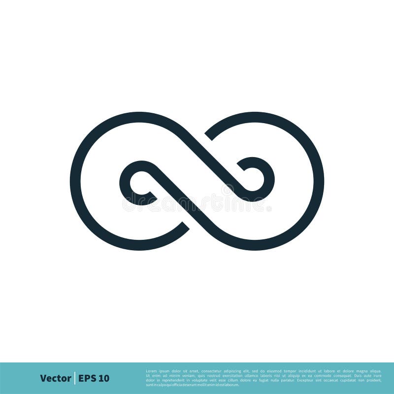 Infinity Line Art Icon Vector Logo Template Illustration Design. Vector ...