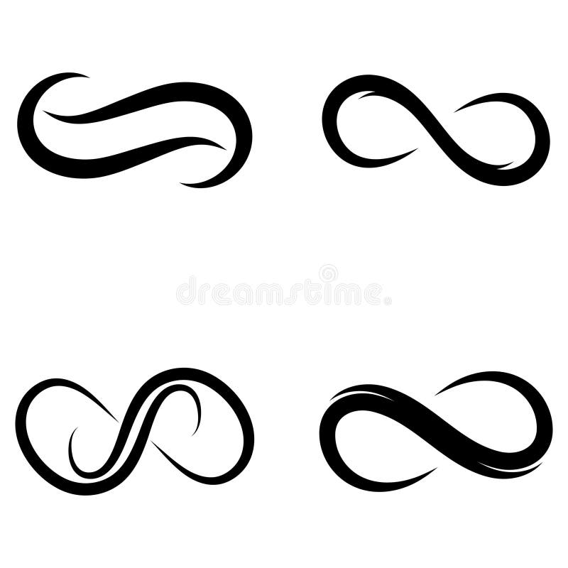 Infinity Line Vector Sign Icon Stock Vector - Illustration of eternity ...
