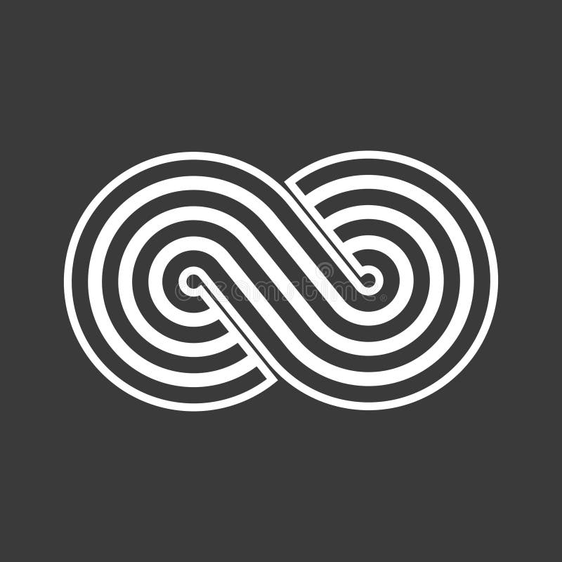 Infinity Line Sign, Abstract Geometric Poster Stock Vector ...