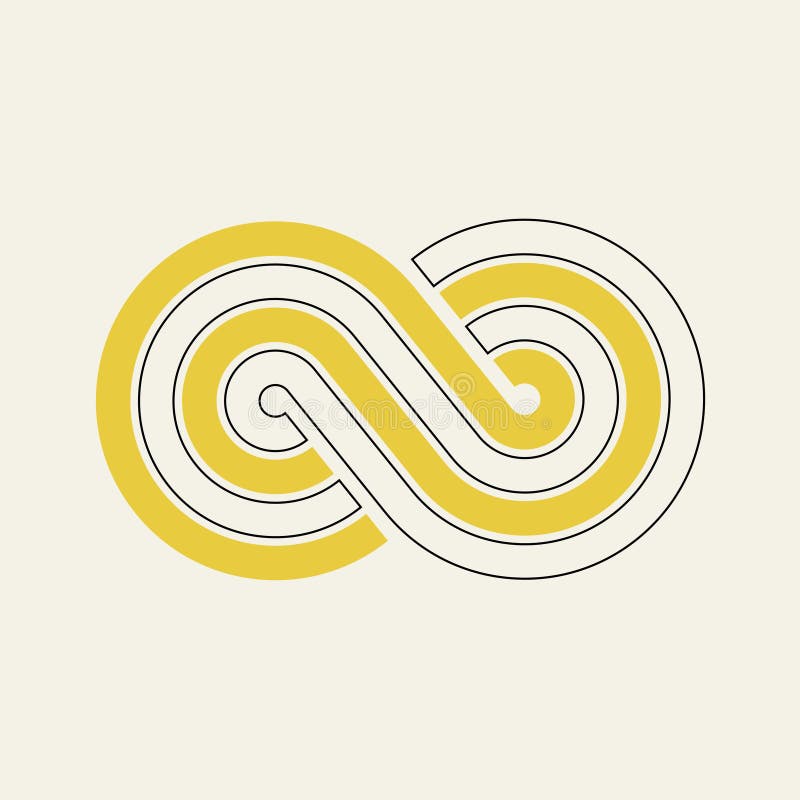 Infinity Line Sign, Abstract Geometric Poster Stock Vector ...