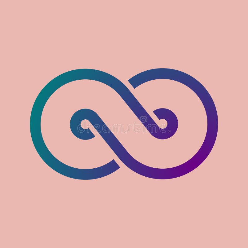 Infinity Line Sign, Abstract Geometric Poster Stock Vector ...