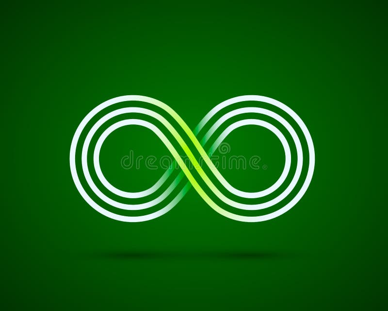 Infinity Line Vector Sign Icon Stock Vector - Illustration of eternity ...