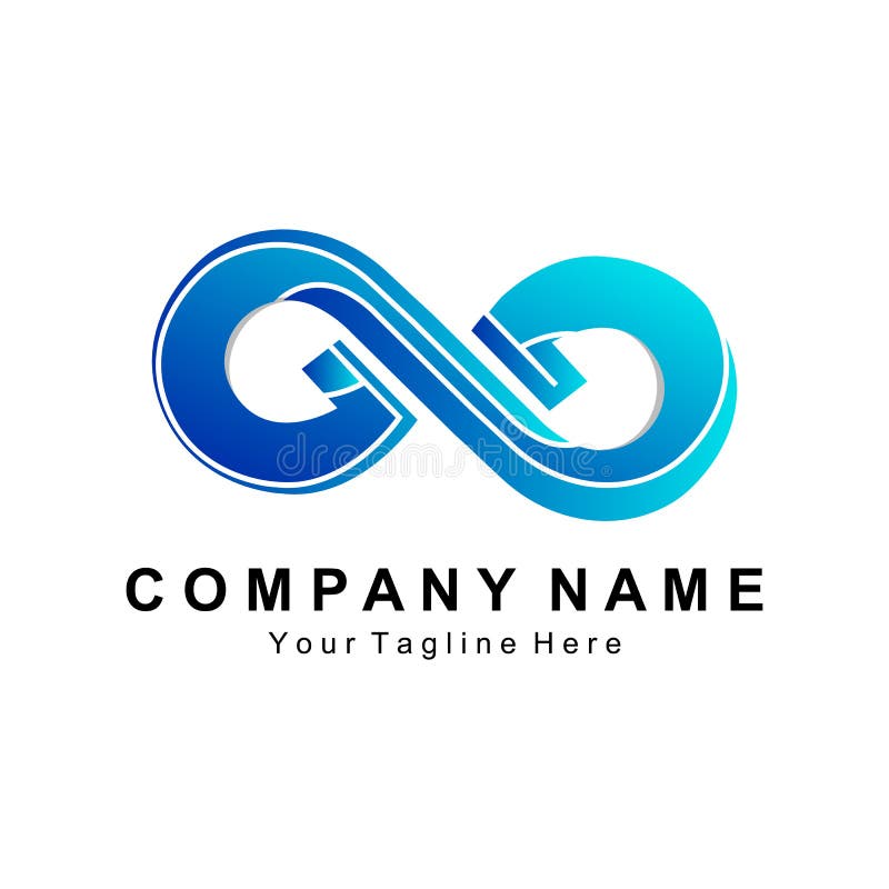 Infinity Logo Design, Colored Circle Logo Illustration Company Brand ...